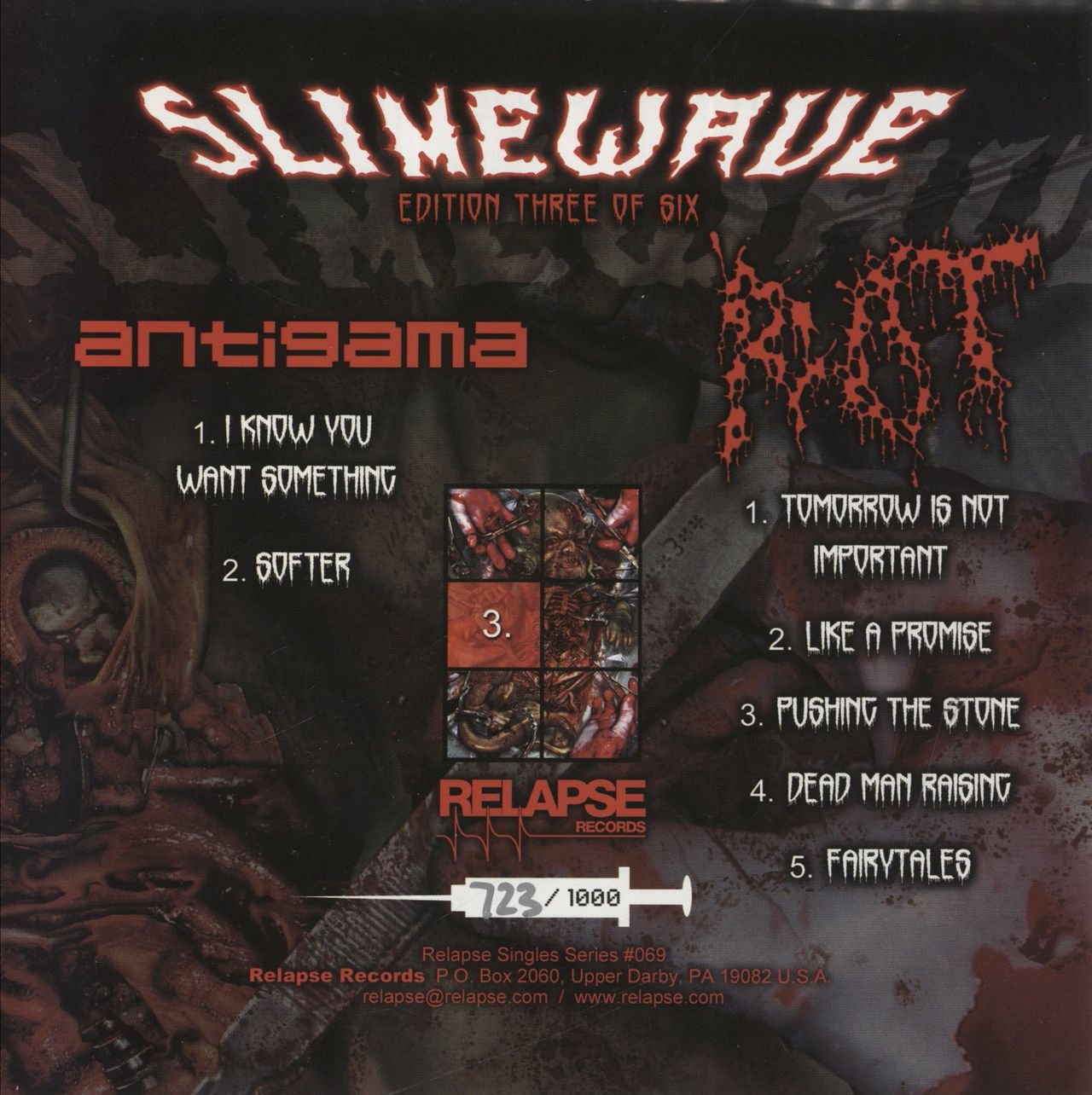 Rot Slimewave Edition Three Of Six - White and Green Haze US 7" vinyl ...