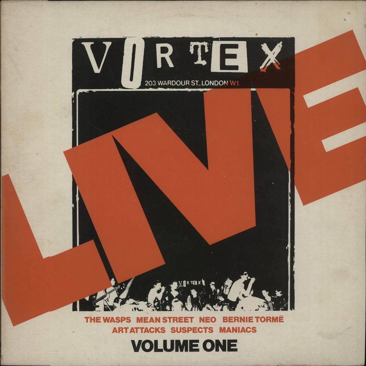 Various-Punk & New Wave Live At The Vortex UK Vinyl LP — RareVinyl.com