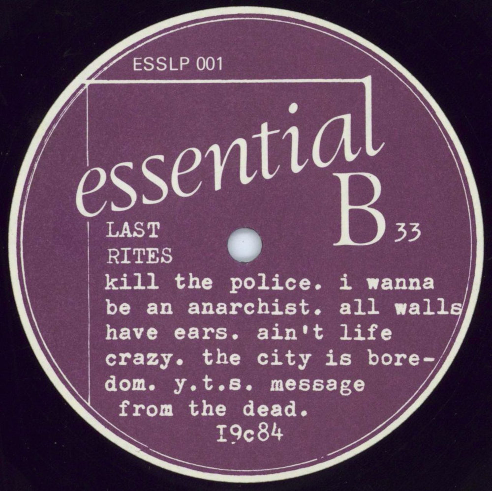 Last Rites This Is The Reaction UK Vinyl LP — RareVinyl.com